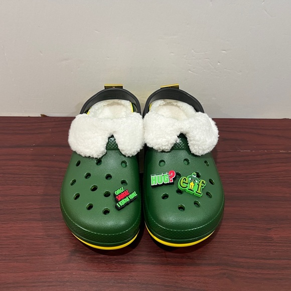CROCS | Shoes | Crocs X Elf Classic Lined Clog Green Yellow White ...